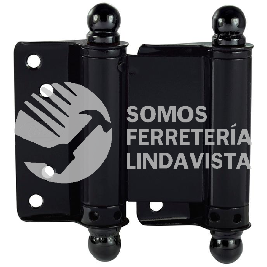 10BR JUEGO DE BISAGRAS DOBLE ACCION COLOR NEGRO, 3", 2 PIEZAS LOCK ...